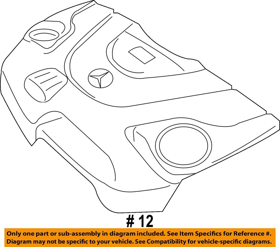 Mercedes MERCEDES-BENZ OEM 07-11 S550 Air Cleaner Intake-Front Cover ...