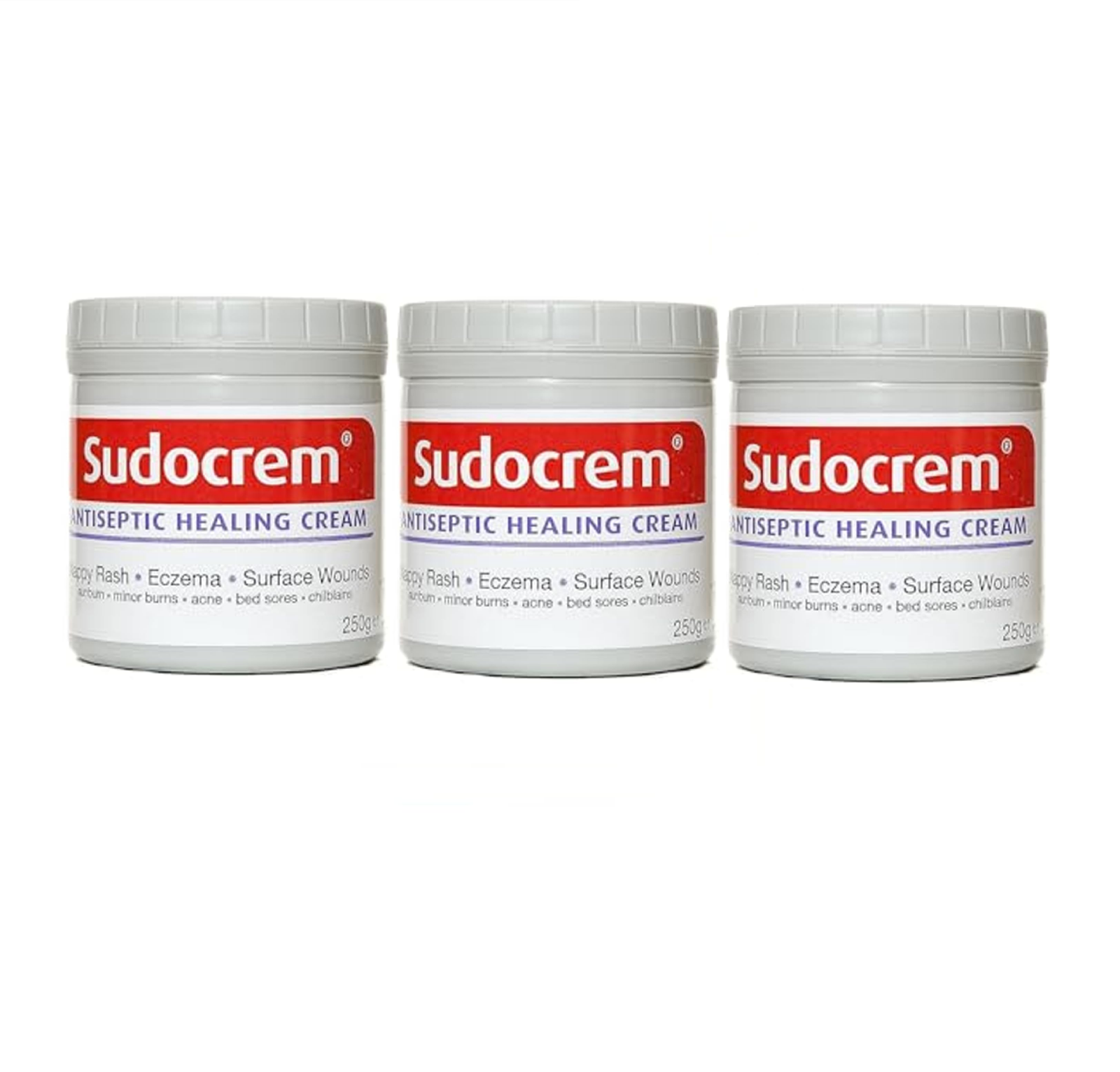 Sudocrem 250g Sudocream Antiseptic Healing Cream Nappy Rash x 3 | eBay UK