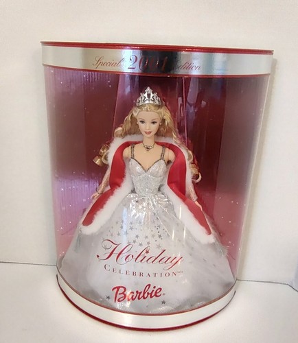 2001 Holiday Celebration Barbie-50304 Hallmark Keepsake Special Edition ...