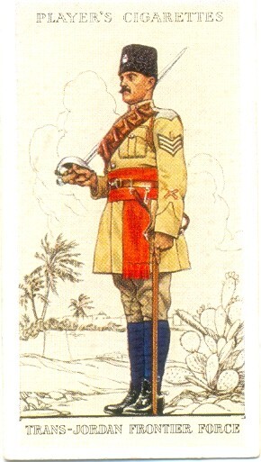 1938 John Player Military Uniforms British Empire-Trans-Jordan Frontier ...