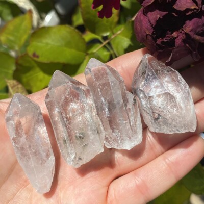 Natural Clear Quartz Raw Rough Crystal Point Crystals Gemstones Stones ...