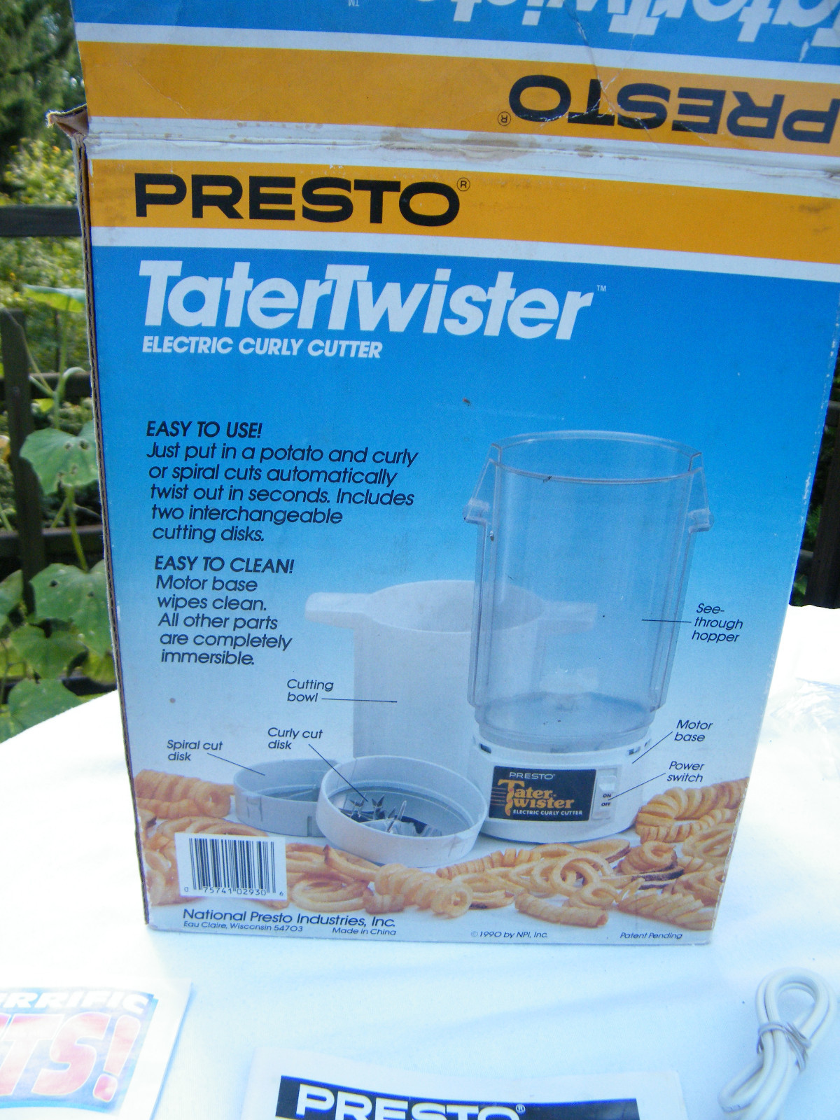 Presto TaterTwister Electric Curly French Fry/Veggie Cutter in Box | eBay