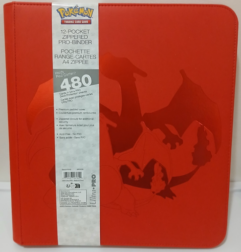 Charizard 12-Pocket Zipper PRO Binder | Ultra Pro Elite Series | Holds ...