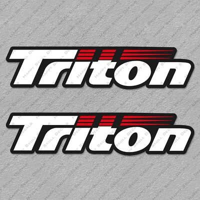 TRITON BOATS LOGO V2 DECALS 2 17" LONG | eBay