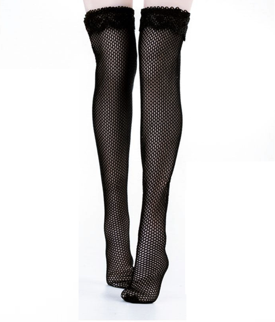 1/6 Scale Sexy Black fishnet Stockings for 12" Female Figure Doll ...