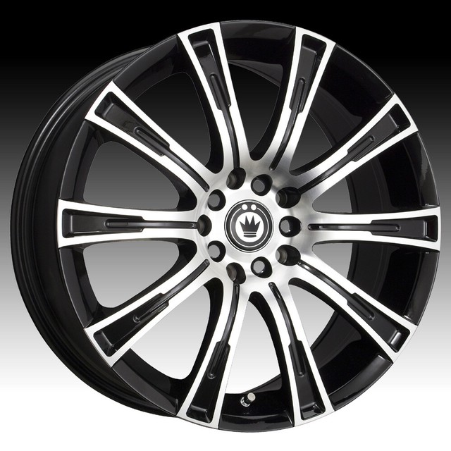 Konig Wheels Crown 7.5x17 Machined Face Gloss Black Rim for sale online ...