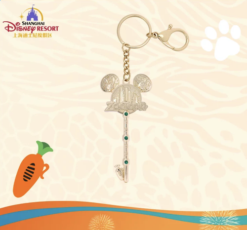 Disney authentic 2023 Zootopia grand opening Key metal keychain ...