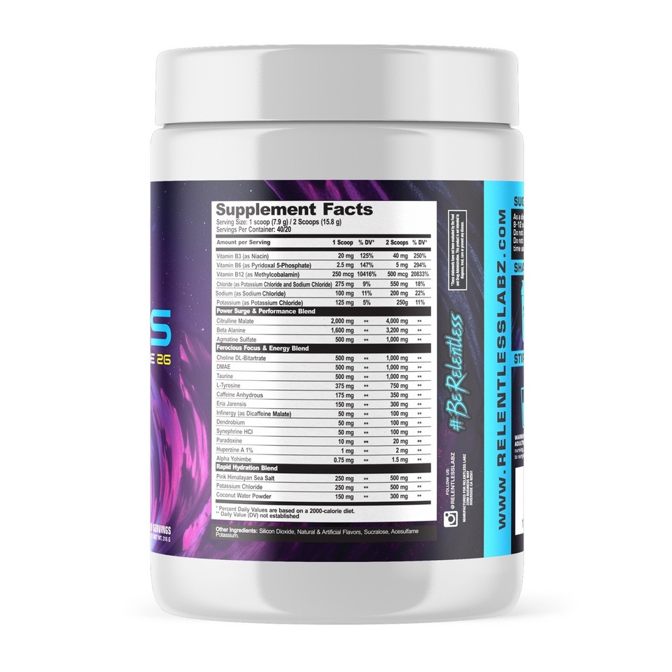 Relentless Labz: Genesis Pre workout | eBay