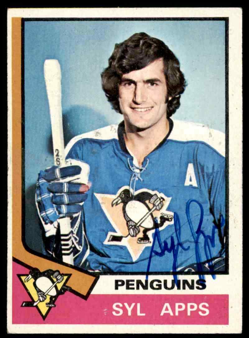 1974-75 Topps #13 Syl Apps Signed Autographed Card | eBay
