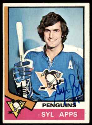 1974-75 Topps #13 Syl Apps Signed Autographed Card | eBay