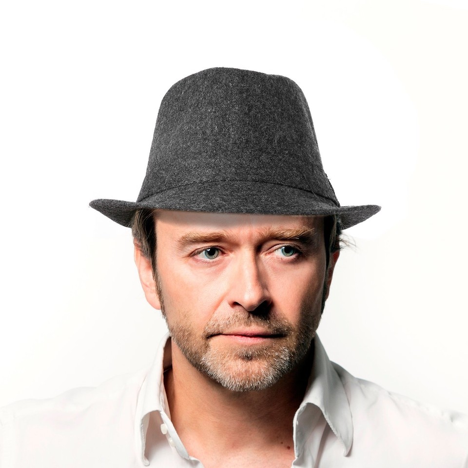 Men's Women's Classic Thick Short Brim Manhattan Gangster Trilby Cap ...