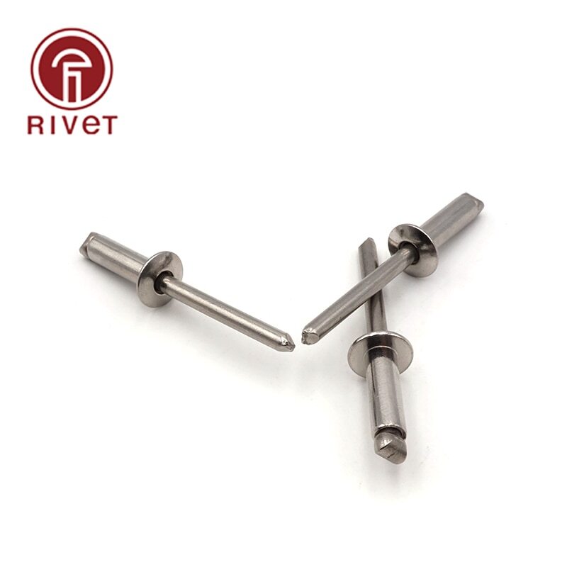 Stainless Steel And Steel Blind Rivet Round Head Open Type Csk Head Pop ...