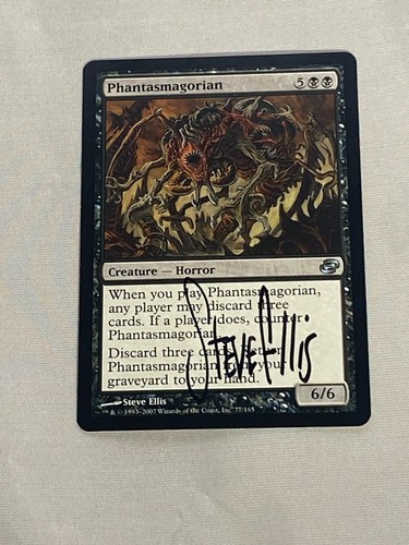 MTG Phantasmagorian Artist Proof Sketch and Signature Signed Ellis | eBay