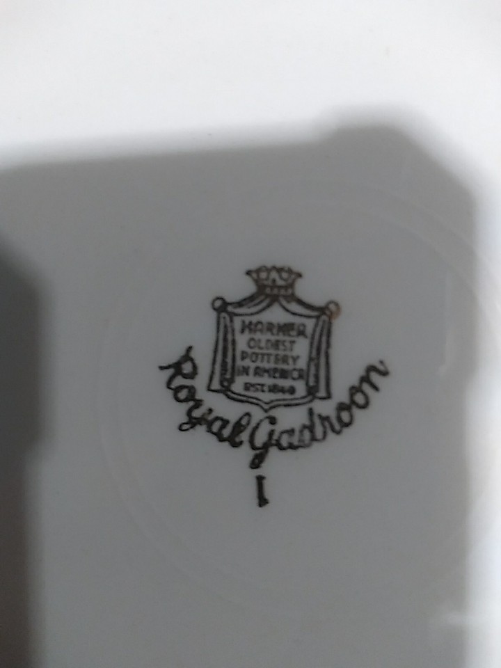 Harker Pottery Royal Gadroon "Violet" Chop Plate 11.25" (193) | eBay