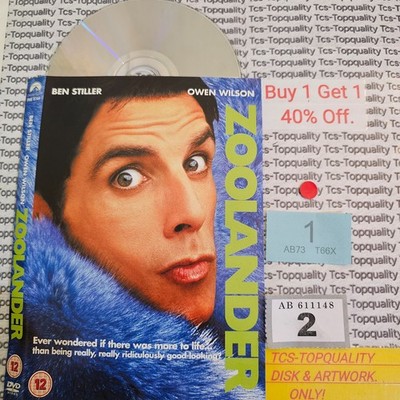 Zoolander Dvd Disc And Art Work only Save £s Eco | eBay UK