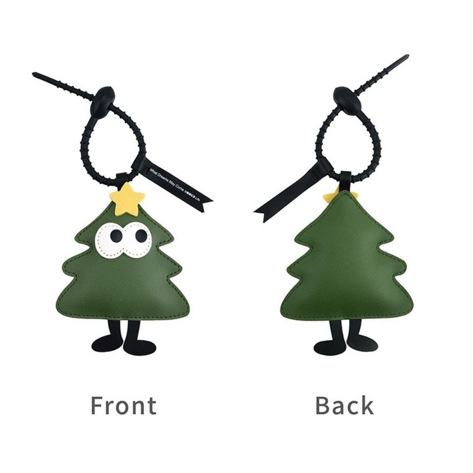 3Pcs Cartoon Christmas Tree Keychain Creative Cute Bag Pendant Hanging ...