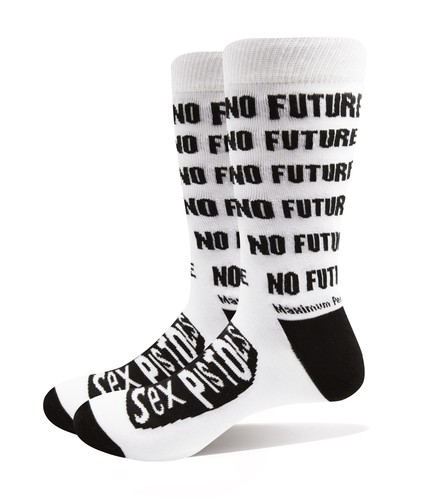 Sex Pistols Socken No Future Band Logo Nue offiziell Unisex Weiß (UK ...