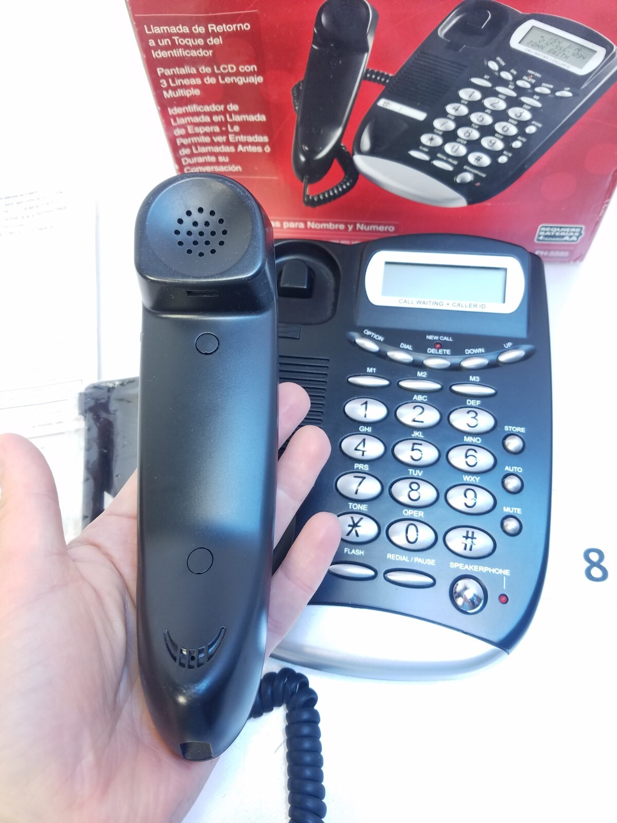 Vintage Durabrand PH-5595 Retro 90s Phone Caller ID Call Speaker no ...