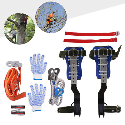 Portable Tree Climbing Spike Set Adjustable Pole Climbing Gear Kit W ...