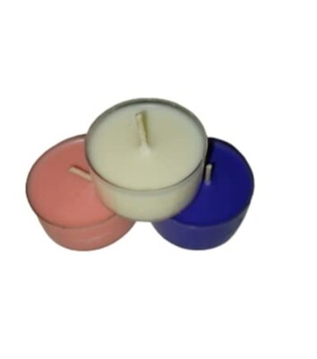 Advent Tea Lights 12 Purple 4 Pink and 4 White Unscented Soy Wax ...
