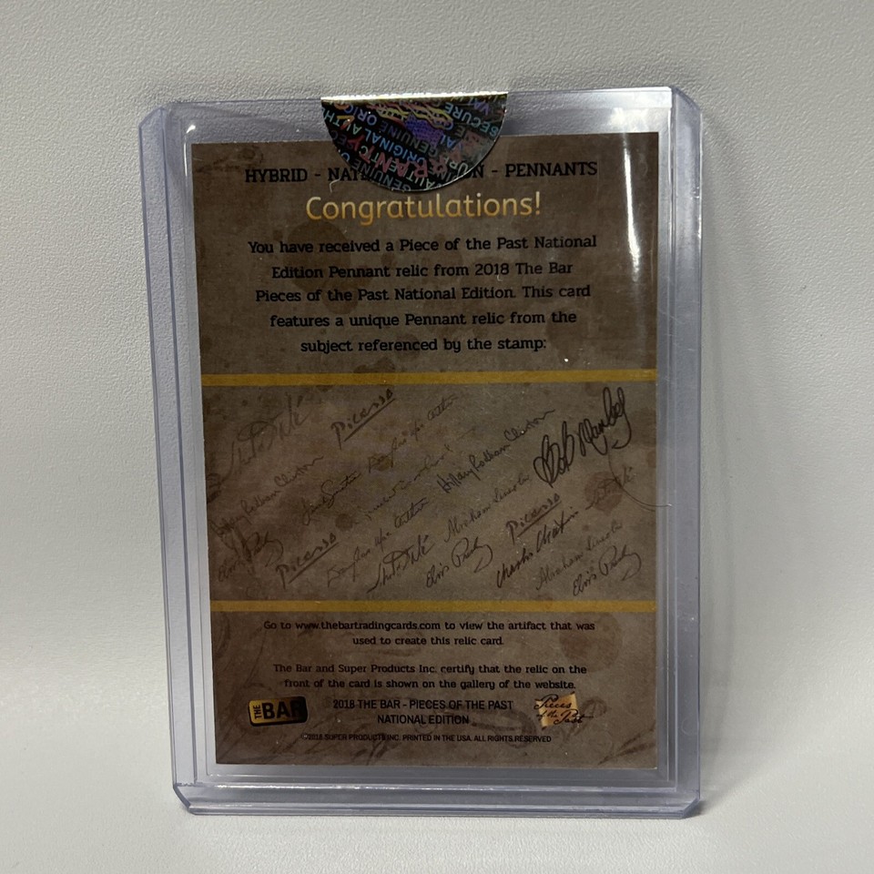 2018 The Bar Pieces of the Past 1/1! Barack Obama Relic W/ Throwback ...
