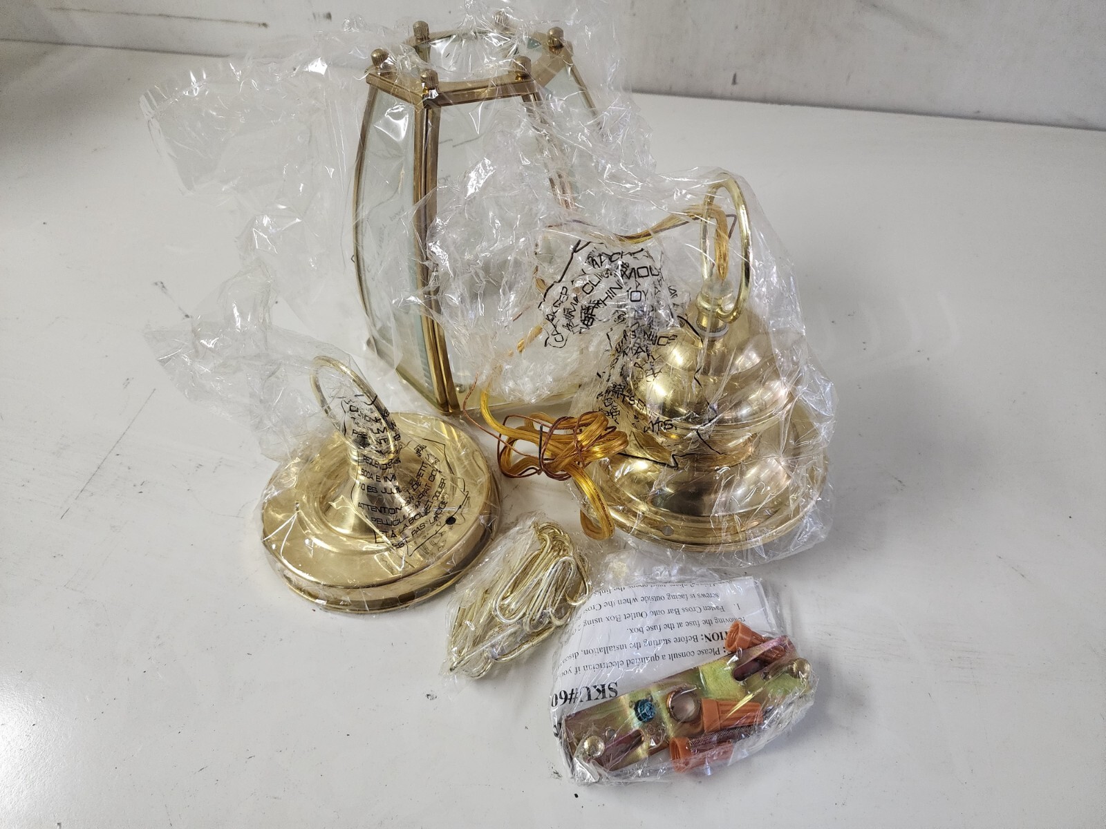 Nuvo Lighting Outdoor / Indoor Brass 7" Pendant Hanging Drop Light 60 ...