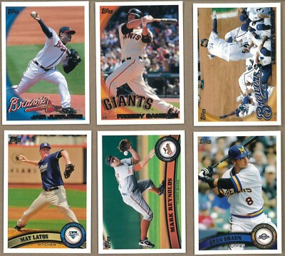 2010, 2011, 2012, 2013 Topps Baseball Pick any 6 to complete your set ...