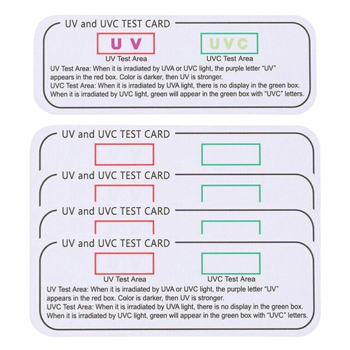 UV Test Card Reusable UVC Tester For Sunscreen , Check Ultra Violet ...