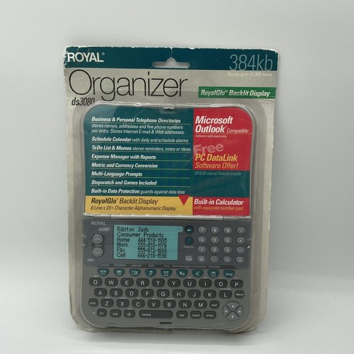 Royal Personal Organizer DS 3080 Microsoft office compatible Backlit | eBay