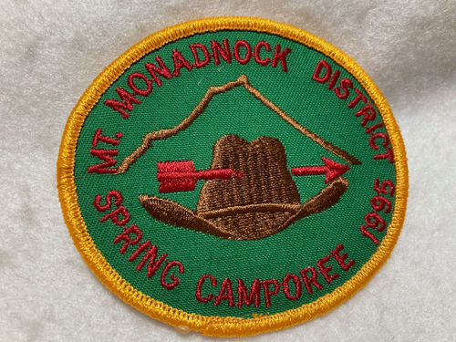 (mr15) Boy Scouts - 1995 Mt. Monadnock District - Spring Camporee patch ...