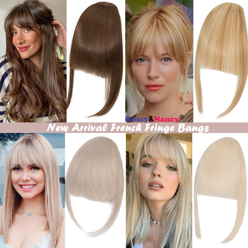 REAL Natural Fringe Bangs Clip In Hair Extension One Piece Real Thick ...