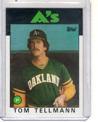 1986 Topps - #693 Tom Tellmann Oakland Athletics baseball card | eBay