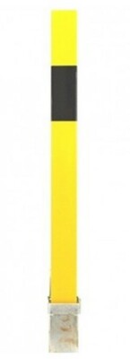 H/D Yellow 100P-K Removable Parking & Security Post (K/D,K/A or ...