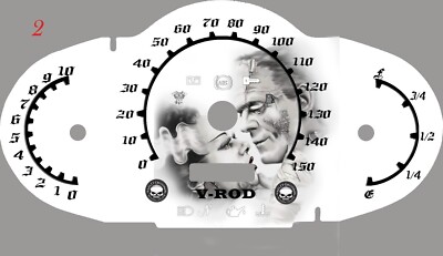 Harley Davidson V Rod VRSCA, VRSCB Speedo Faceplate km/h or mph | eBay