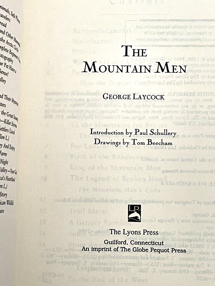 The Mountain Men Trappers Buckskin Survivalist First Frontiersmen ...