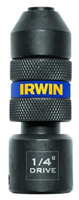 IRWIN 1869511 Impact Square Drive to Hex Shank Socket Adapter, 1/4" Sq ...