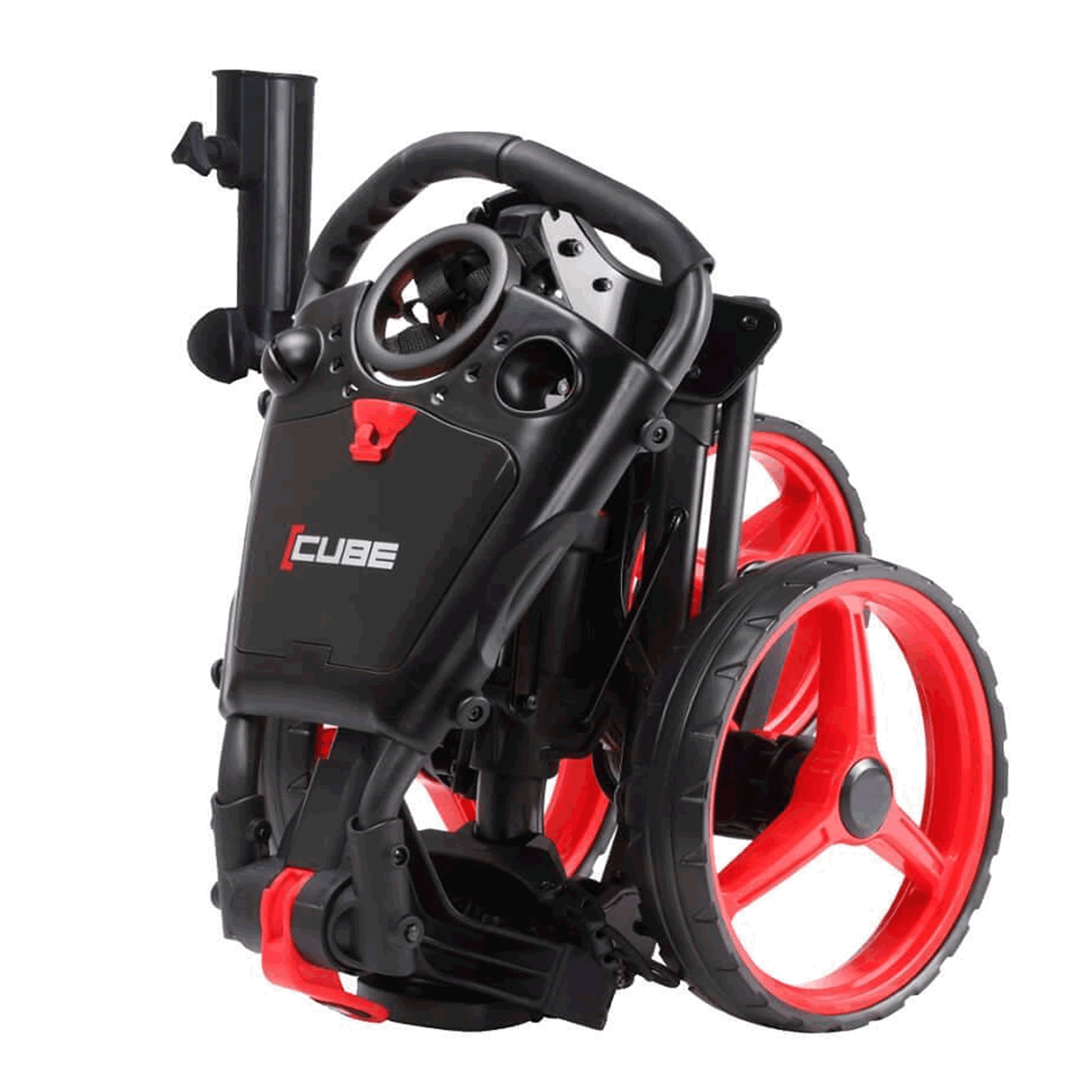 CUBE GOLF TROLLEY 3 WHEEL PUSH GOLF TROLLEY SKYMAX CUBE NEW QUICK FOLD ...