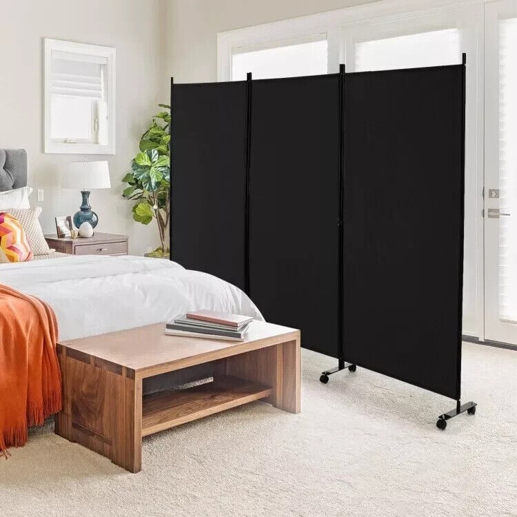 3-Panel Room Divider Privacy Divider Folding Screen Home Office Screen ...