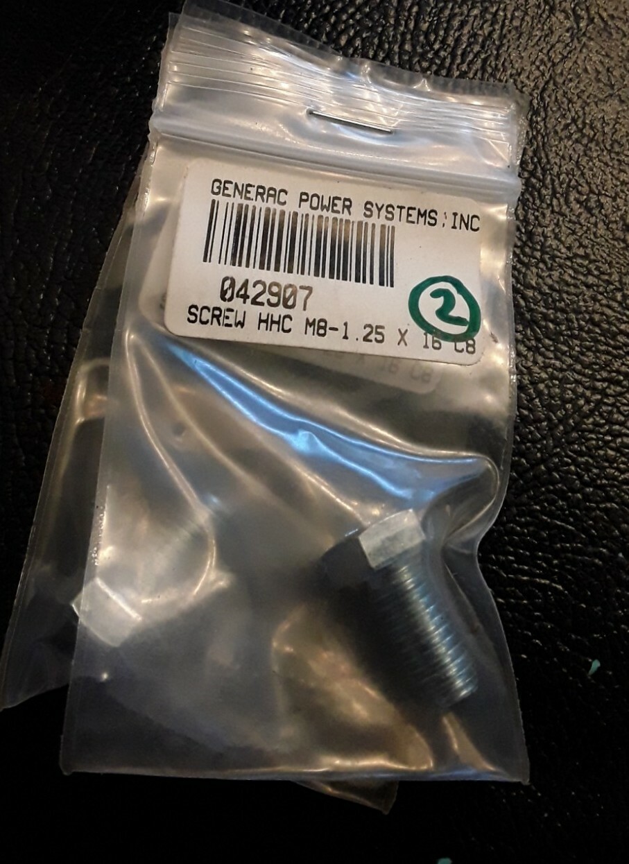 (2) Generac 042907 SCREWS HHC M8-1.25 X 16 C8.8 | eBay