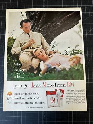 Vintage 1959 L&M Cigarettes Print Ad | eBay