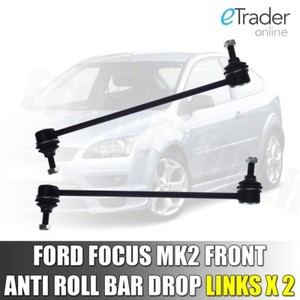 Ford Focus MK2 MK3 Front Stabiliser Anti Roll Bar Drop Link x2 Links ...