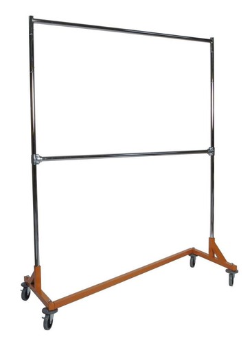 Heavy Duty Commercial Double Rail Rolling Z rack | eBay