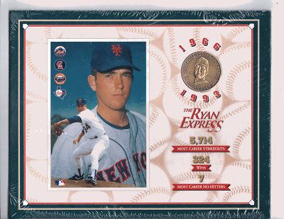1993 Nolan Ryan THE RYAN EXPRESS Commemorative Coin & Photo Set NEW ...