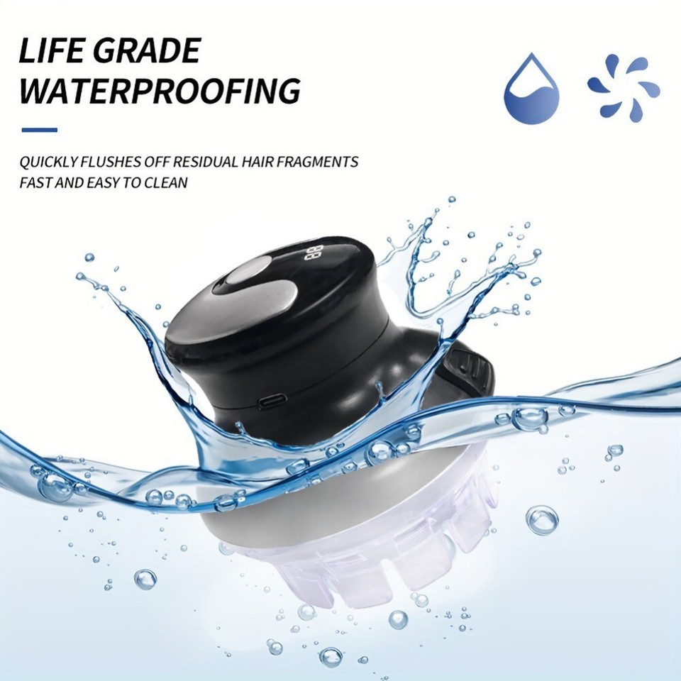 Cordless Circular Hair Clipper with LED Display Automatic Circular Hair ...
