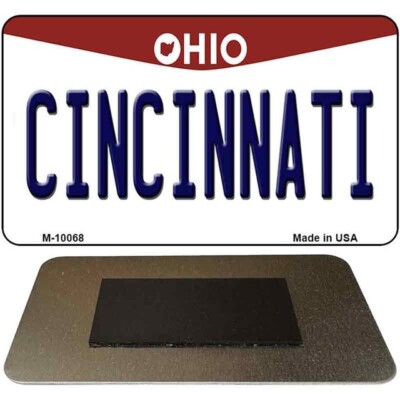 Cincinnati Ohio State License Plate Magnet Fridge Refrigerator Home ...
