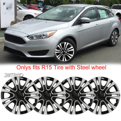 4 of Set 15"Snap-On Wheel Rim Hubcap Covers Replacement For Ford Focus ...