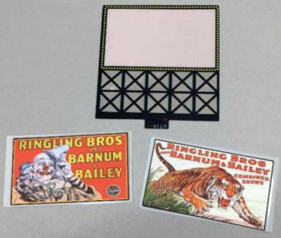 Miller Engineering ~ HO or O Scale ~ Circus Animated Billboard ~ 882951 ...