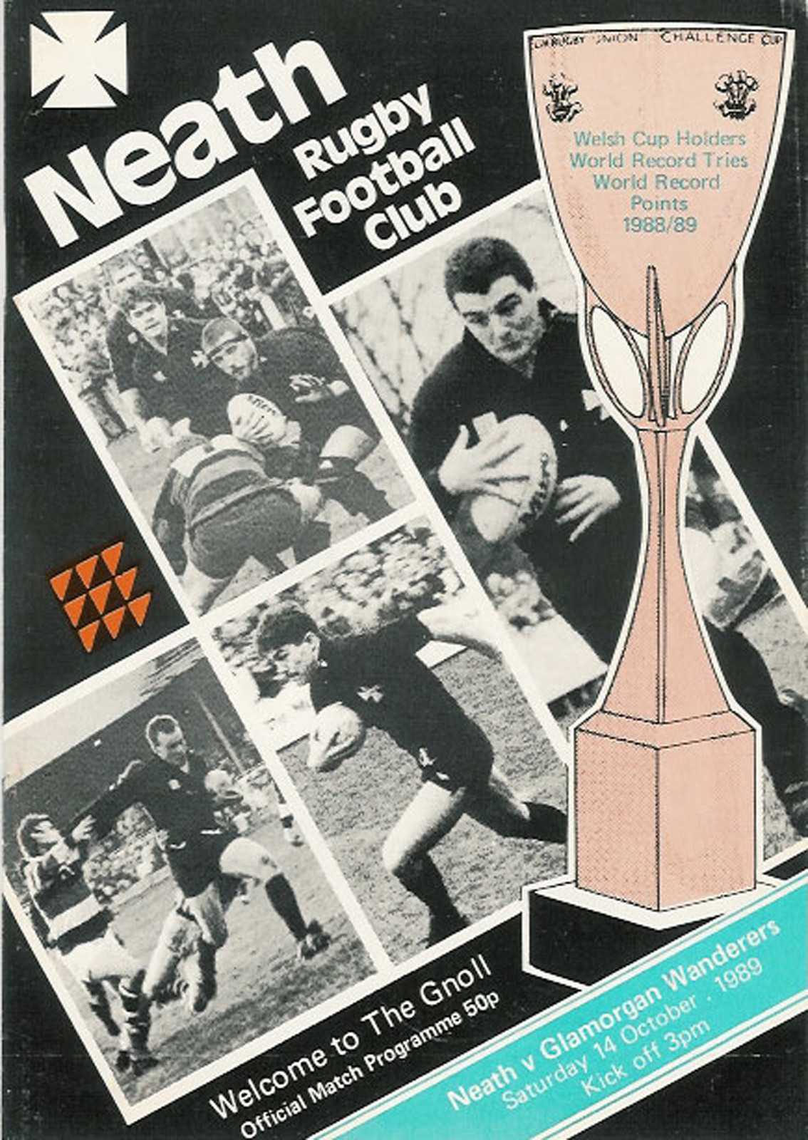 NEATH RFC, WALES HOME RUGBY PROGRAMMES 1989 WELSH AND ENGLISH CLUBS | eBay