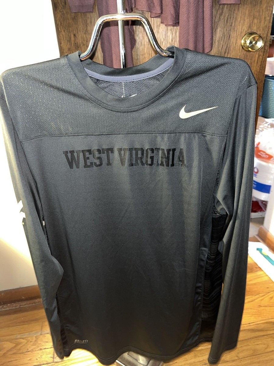 West Virginia Nike Henley Long Sleeve Nike Golf Dri Fit XL Mens Long ...
