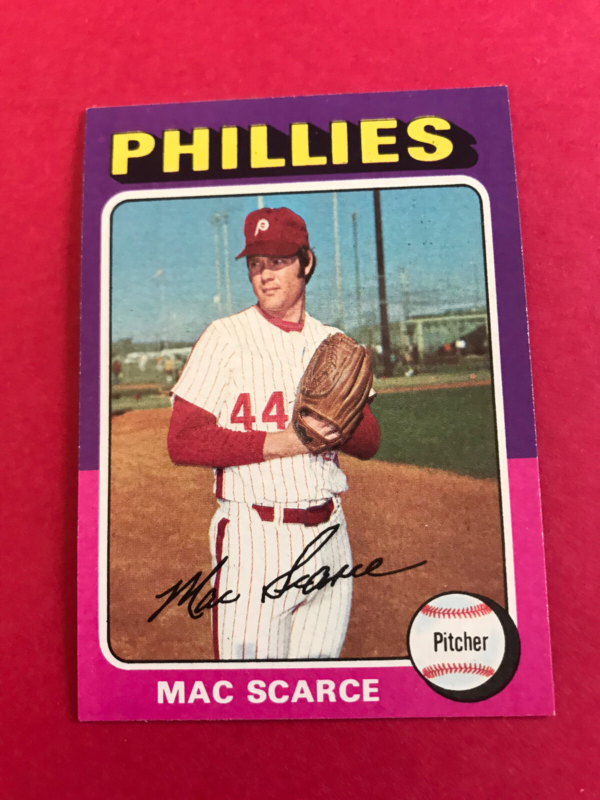 1975 TOPPS # 527 MAC SCARCE - PHILADELPHIA PHILLIES - NM-MT OR BETTER ...